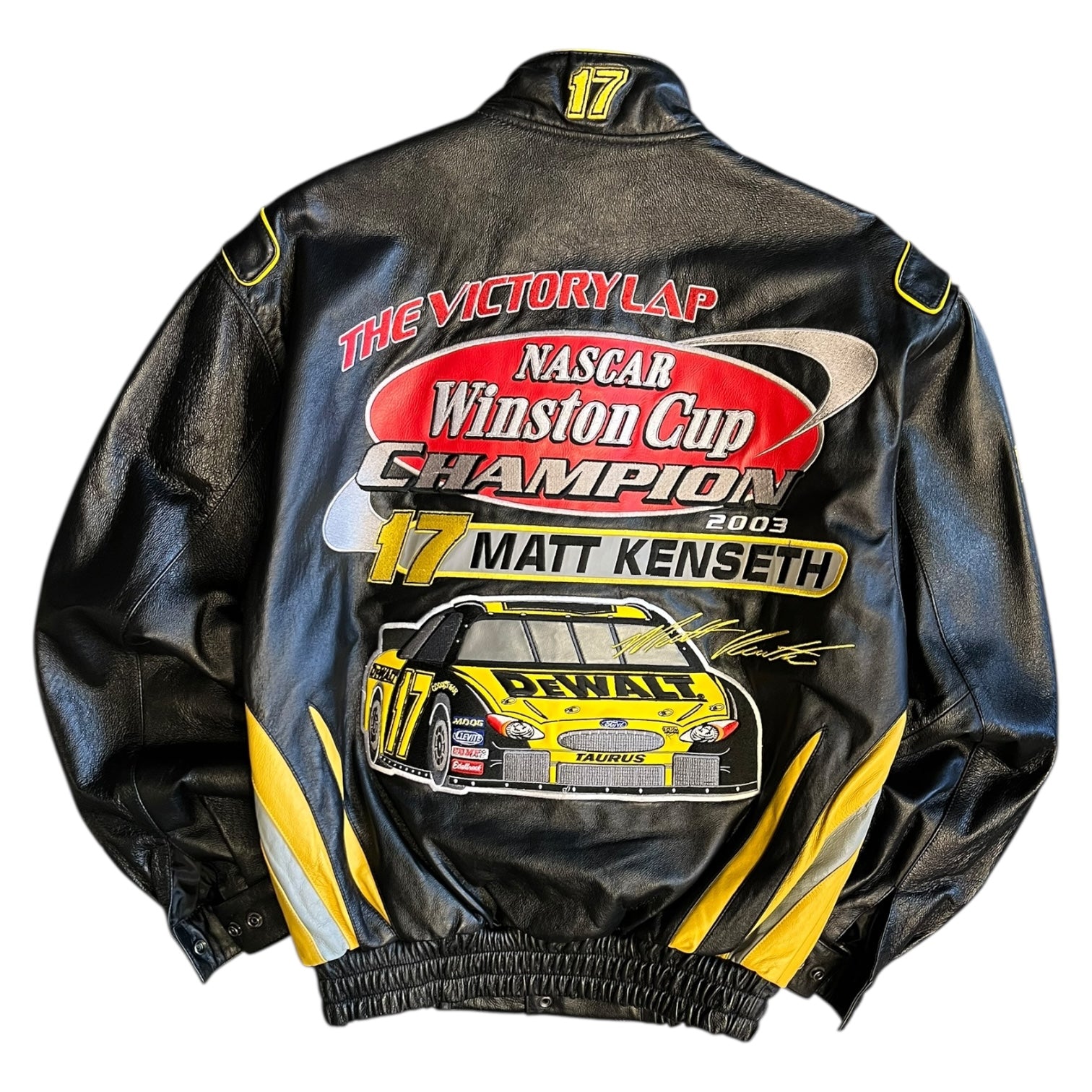NASCAR JH Designs DeWalt Leather Jacket – Goldeneye Curations